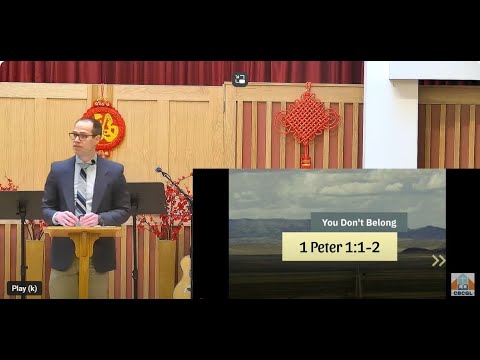 2025-02-02: You Don't Belong (1 Peter 1:1-2) - Pastor Nathan Willems ...