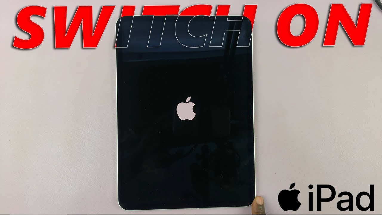 How To Turn ON iPad - YouTube