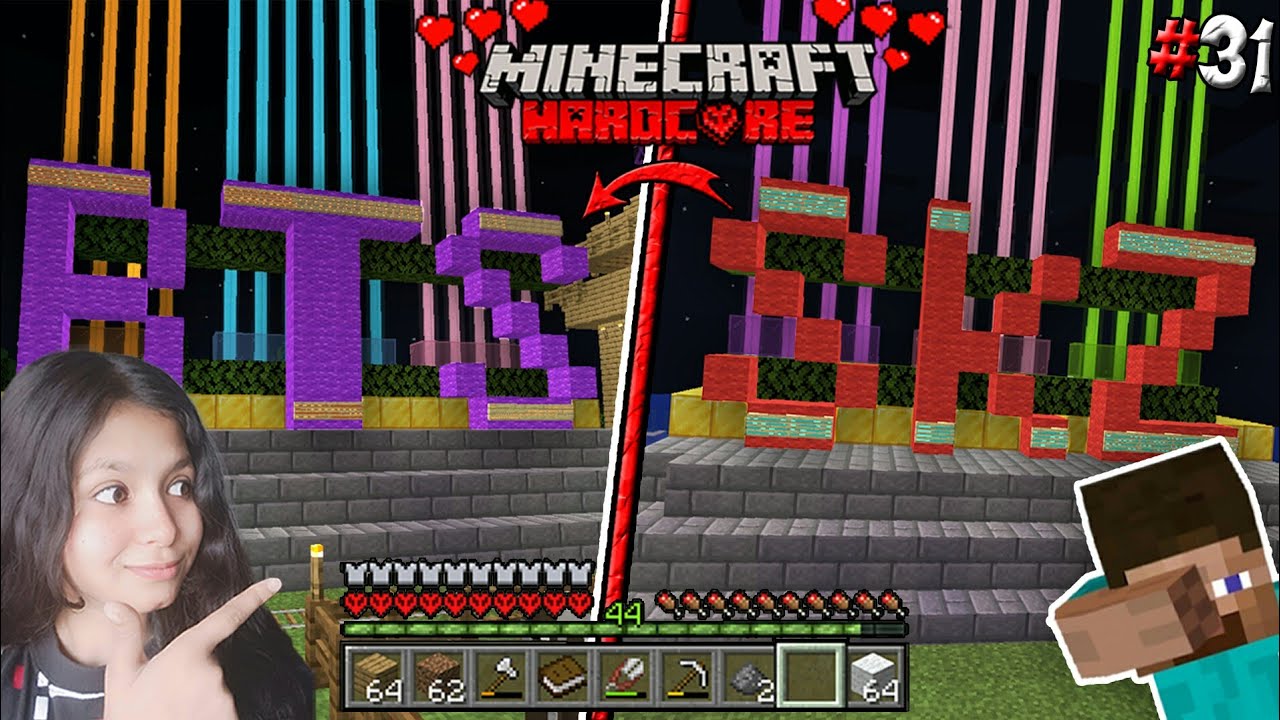 I Build Huge Beautiful Statue In Minecraft | BTS AND SKZ Statue ...