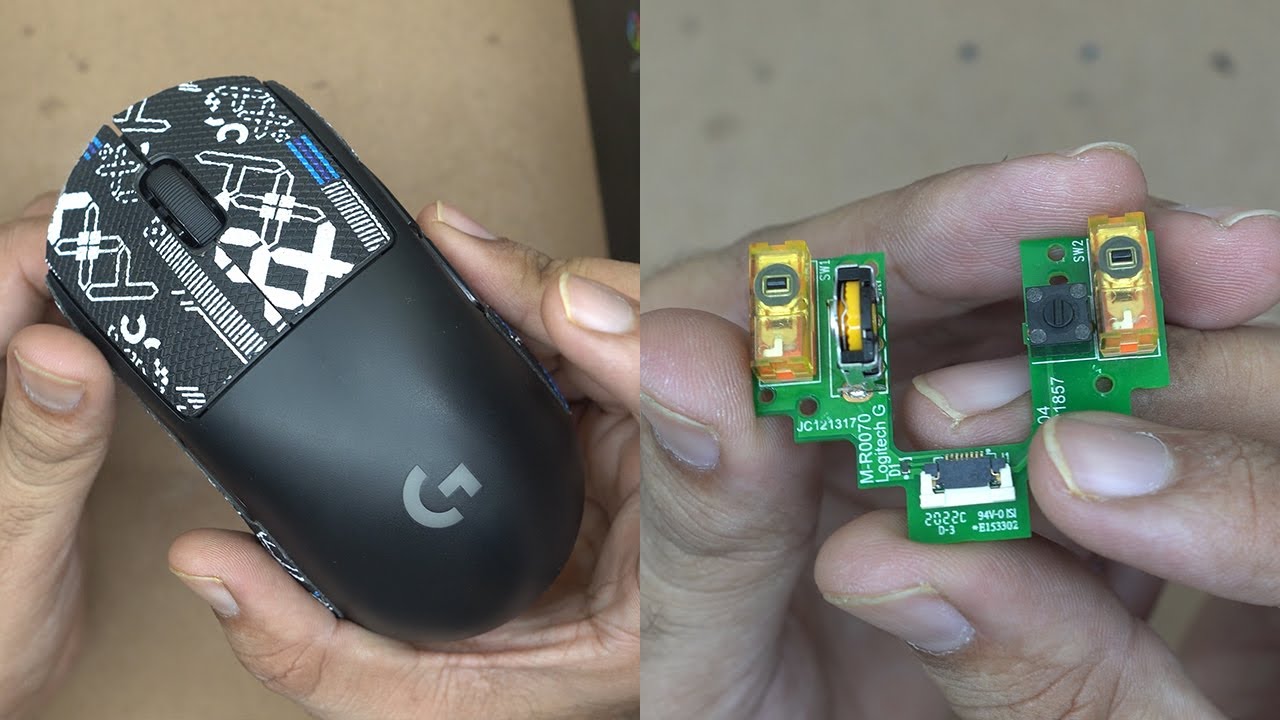 Logitech G Pro Wireless Repair | Scroll Encoder & Switches Replaced ...