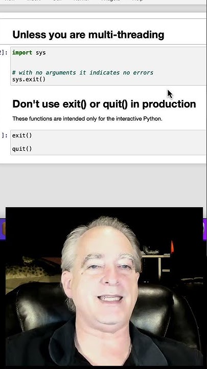 How To Terminate A Python Script Youtube