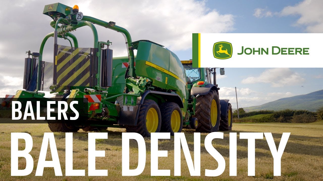 Maximized BALE DENSITY: John Deere Balers at J&S Montgomery - YouTube