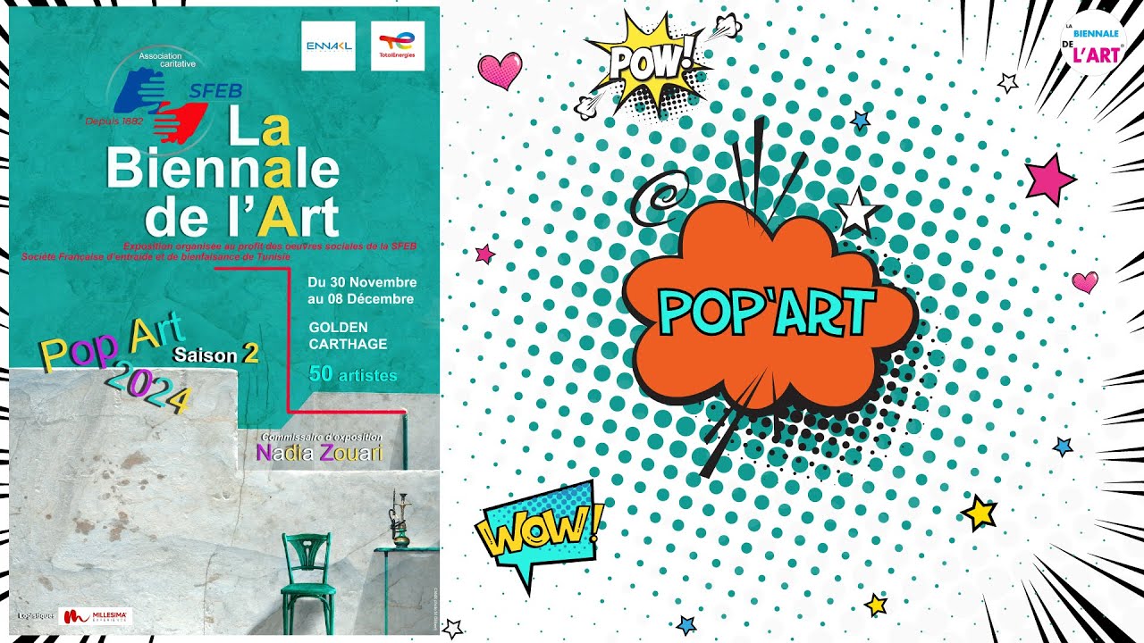 La Biennale de l’Art Pop’Art 2024 – Saison II : un rendez-vous culturel et solidaire - YouTube
