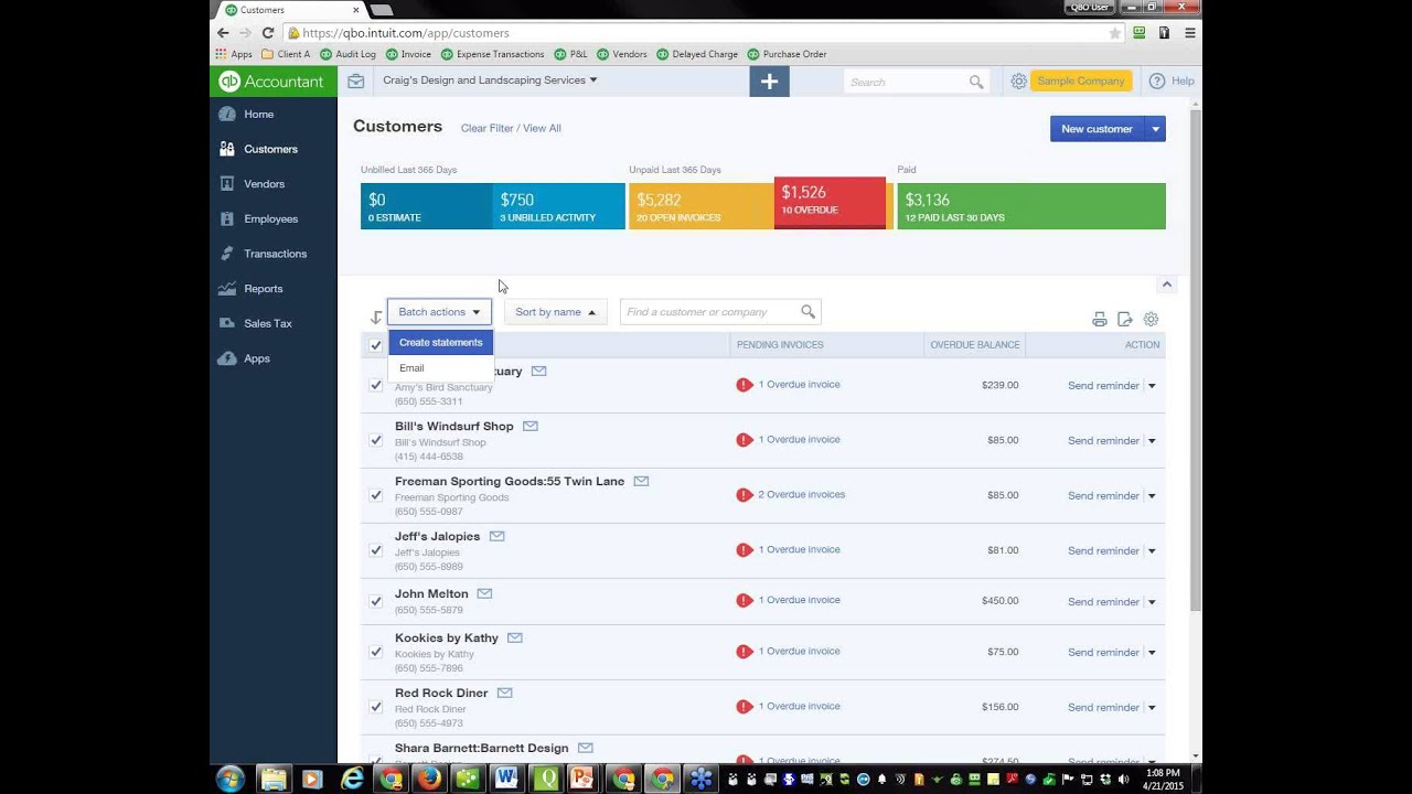 Common Workflows in QuickBooks Online 04212015 - YouTube