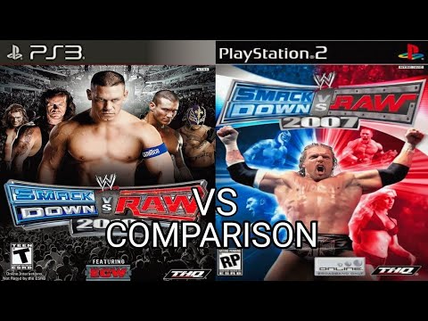 WWE SmackDown Vs Raw 2010 PS3 Vs 2007 PS2 - YouTube