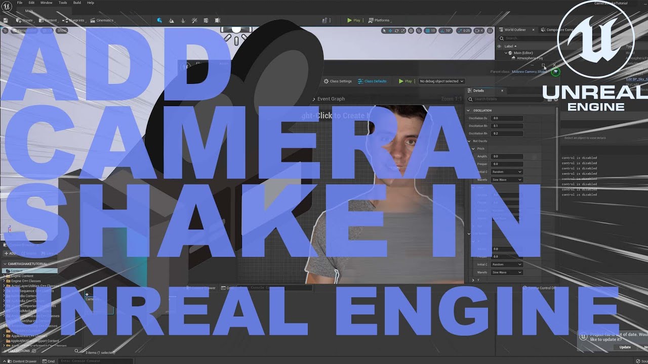 How to add CAMERA SHAKE to your scene in UNREAL ENGINE | UE5 Filmmaking - YouTube
