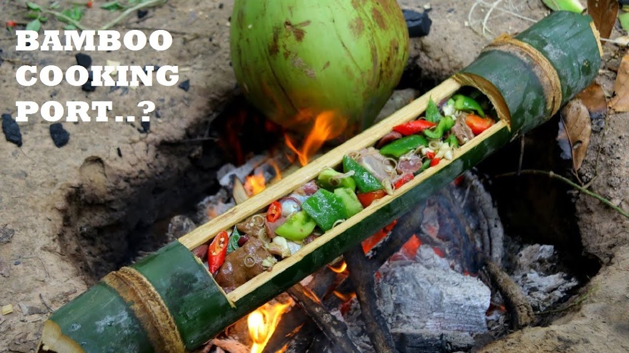 ONA AJABU SUFURIA YA MITI INAIVISHA CHAKULA AMAZING BAMBOO COOKING PORT ...