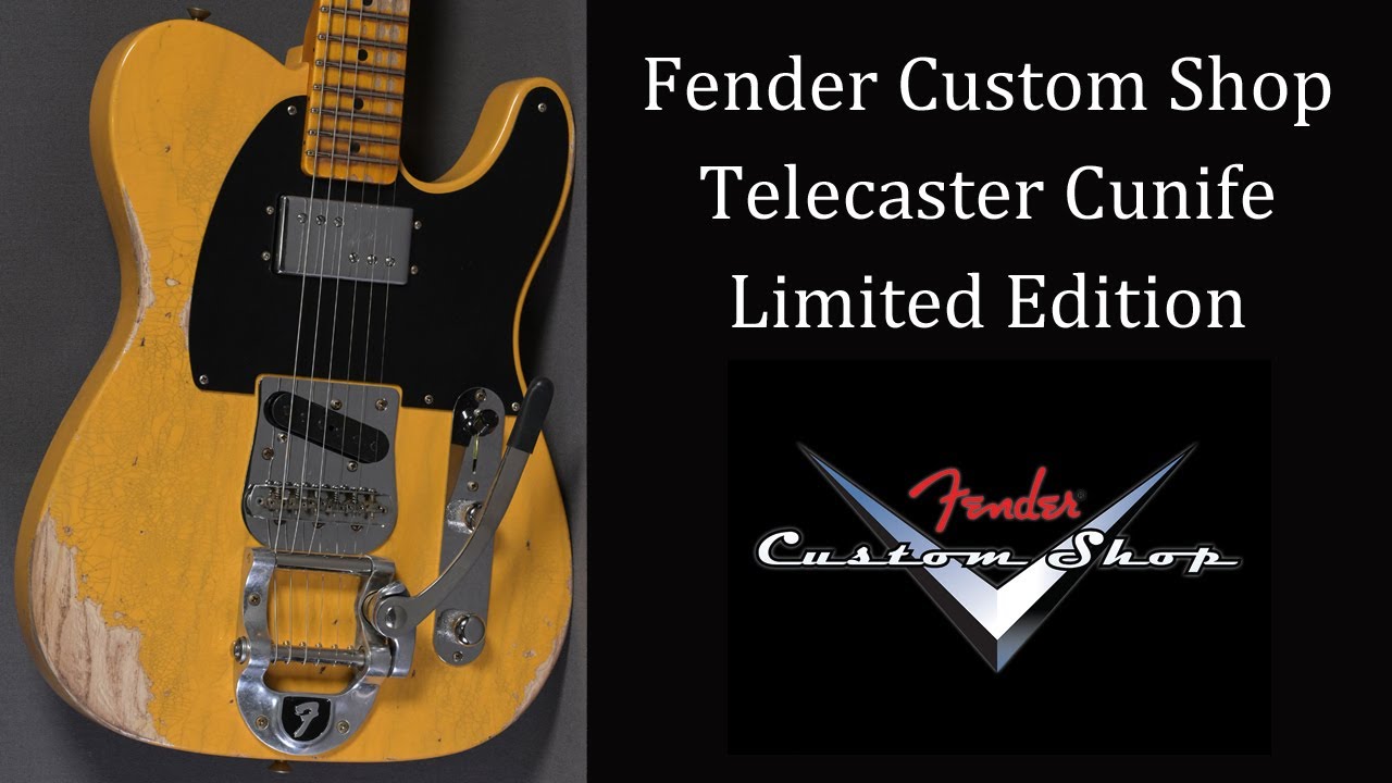 Fender Custom Shop Telecaster Cunife Blackguard Bigsby Limited Edition ...