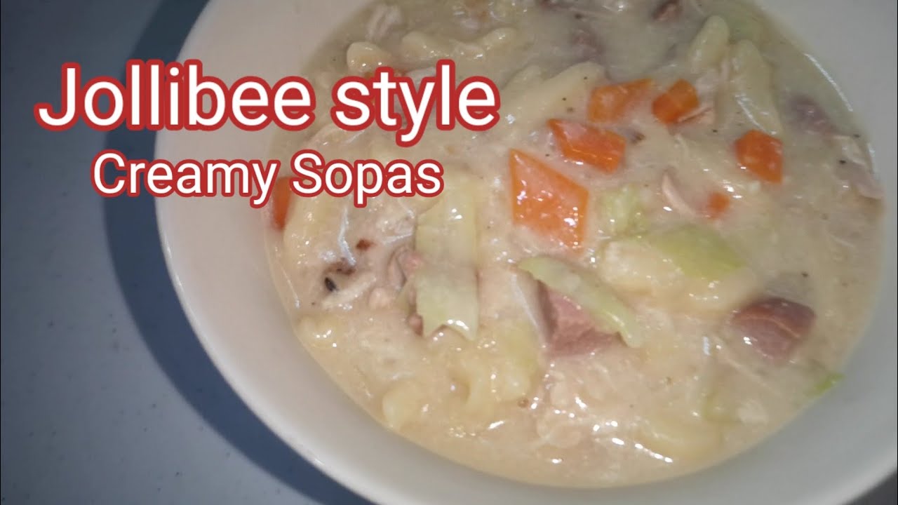 Jollibee Style Creamy Sopas. Ano ang secret ingredient? - YouTube