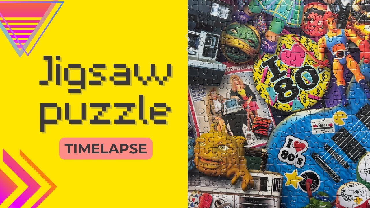 We Love the 80s 1000 Piece Jigsaw Puzzle Timelapse - YouTube