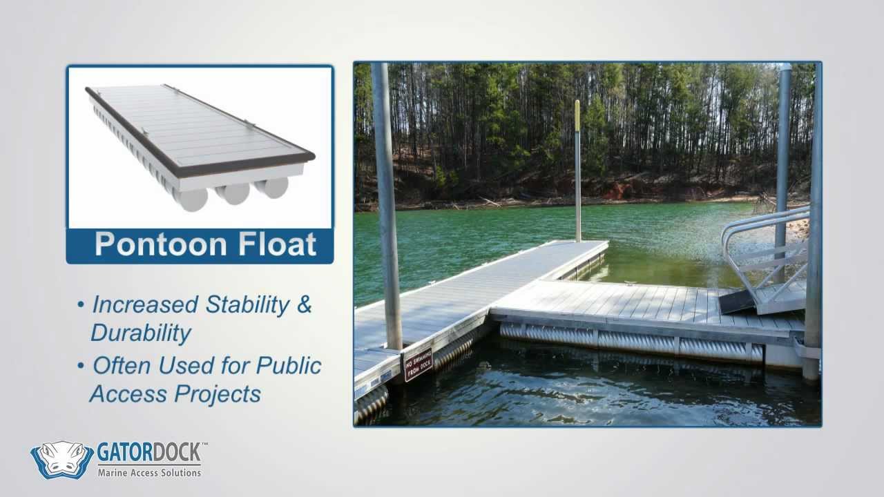 GatorDock Pontoon Float Video - YouTube