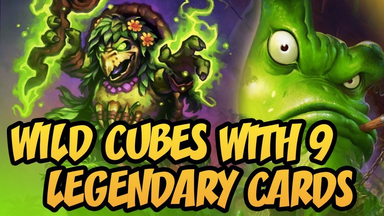 Hearthstone: Wild Cubes With 9 Legendary Cards - YouTube