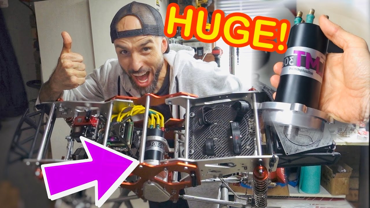 WORLD’S BIGGEST RC CAR GETS A BRUSHLESS CONVERSION - YouTube