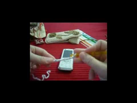 Uncinetto tutorial portacellulare 1/3 - Cellphone bag tutorial - YouTube