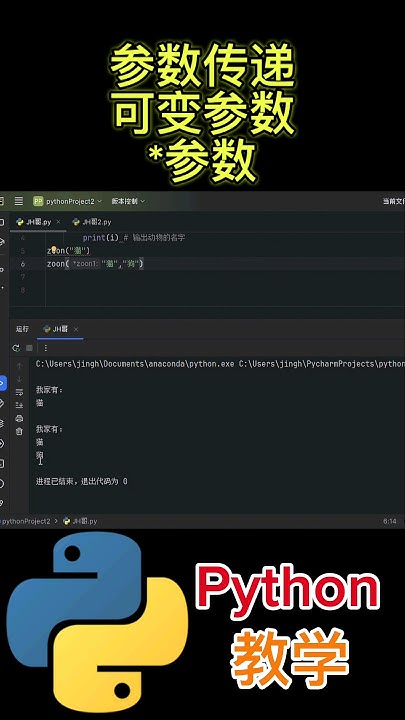 参数传递 可变参数 参数 Python Python教学 Python编程 Python入门 Coding 基础代码 Youtube