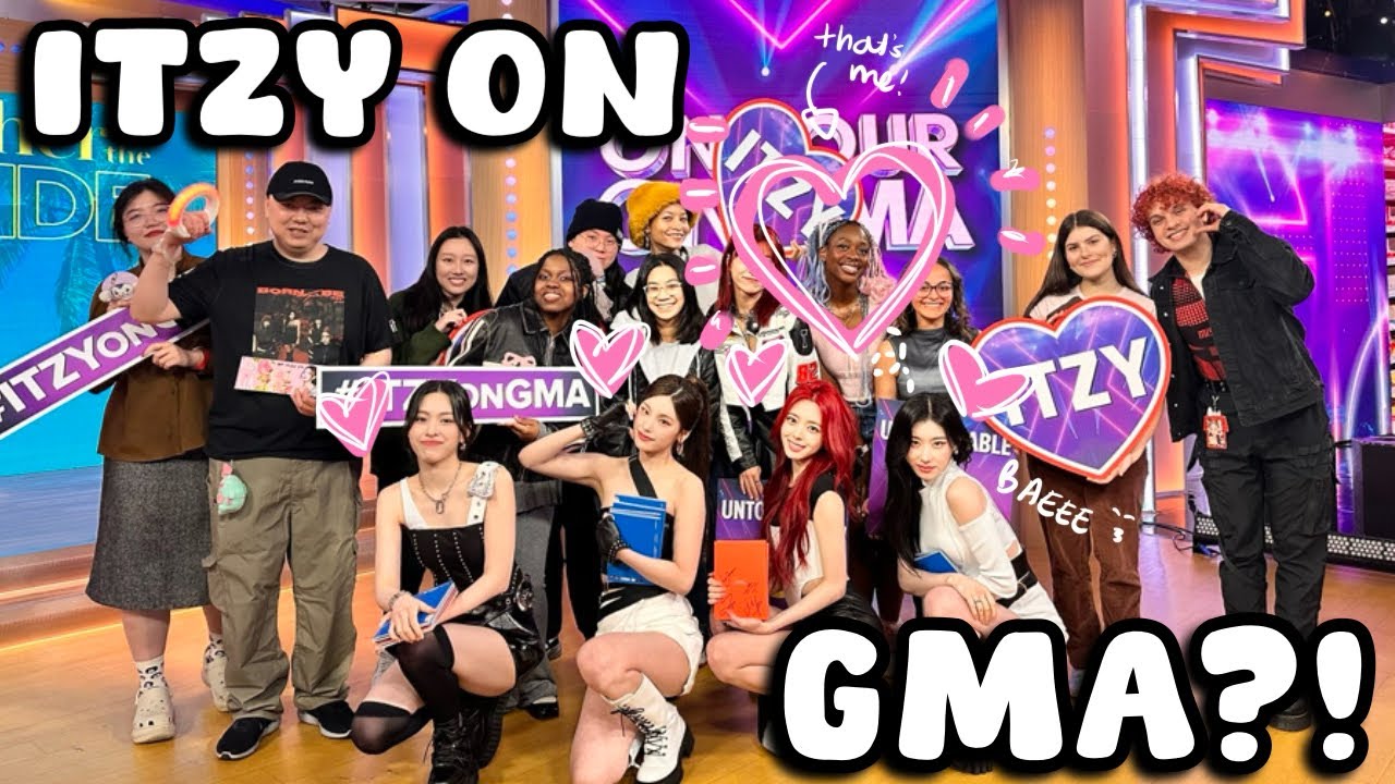 I WAS ON GMA WITH ITZY?! + solo trip, album haul, new food ₊˚ʚ ᗢ₊˚ ﾟ. - YouTube