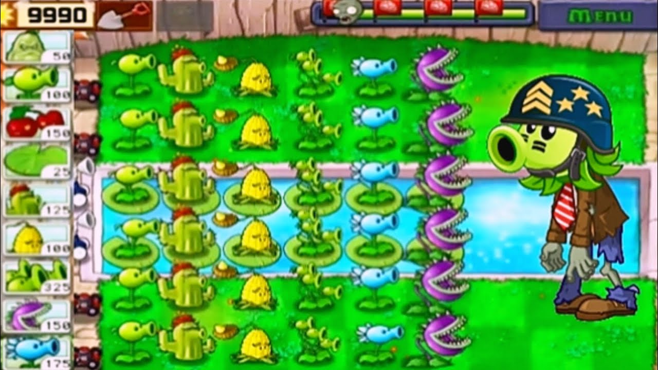 Plants vs Zombies | Adventure Pool | Level! (7-8) Gameplay in14:10 ...