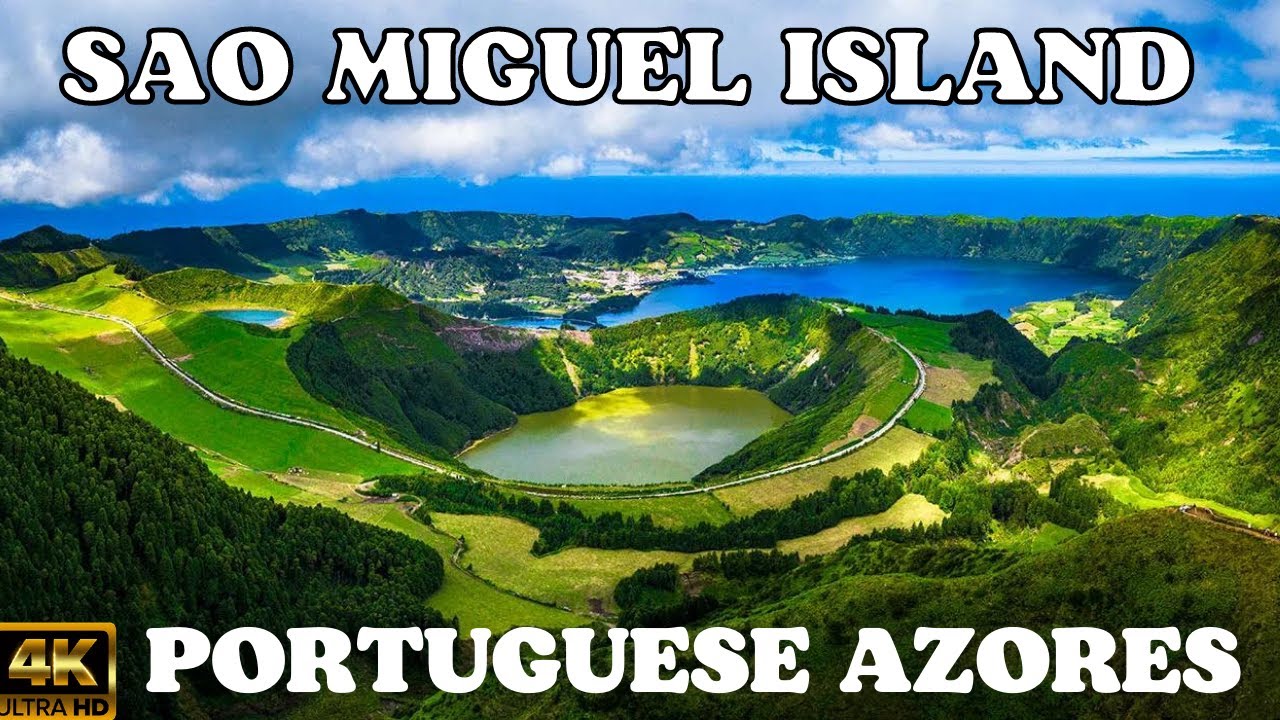 Sao Miguel Island, Portuguese Azores [4K Scenic Film with Calming Music ...