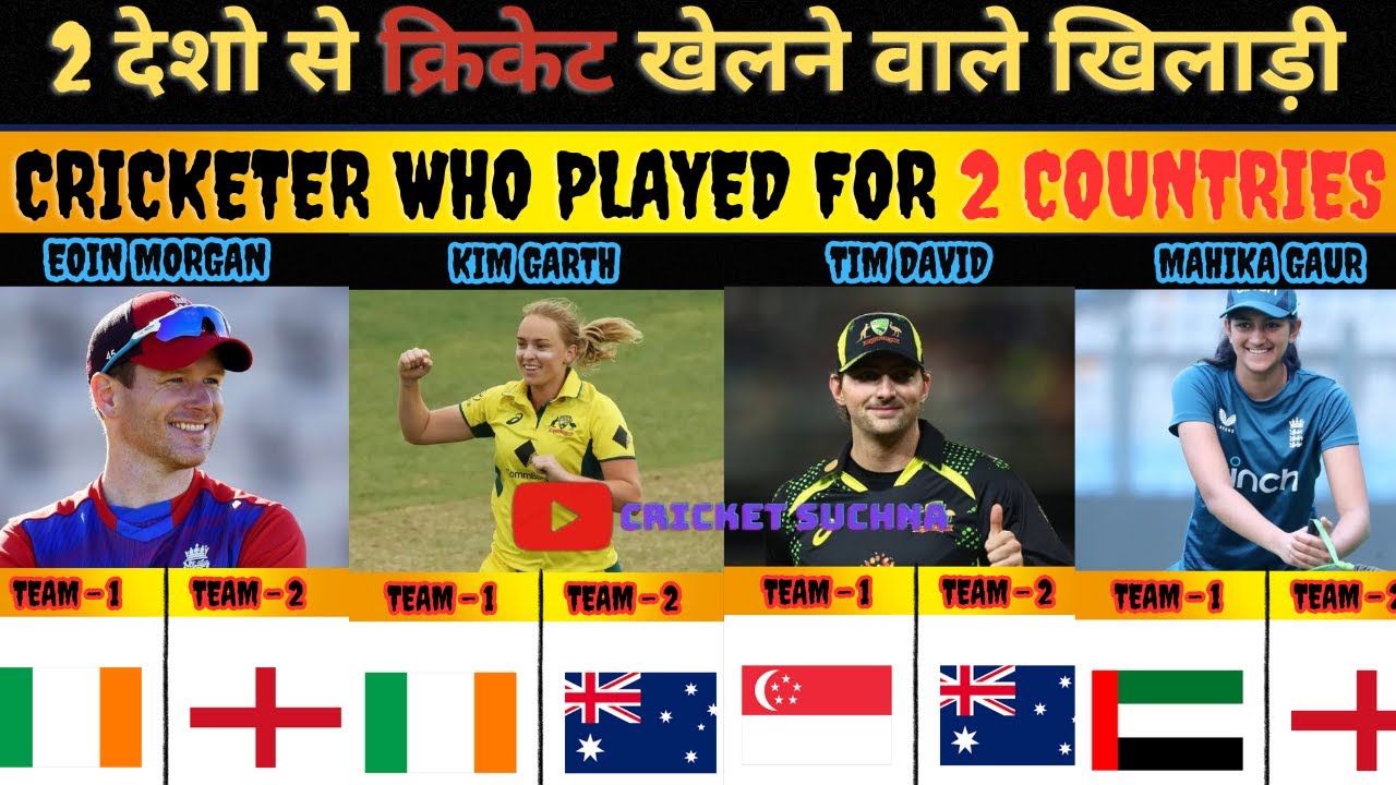 Cricketer Who Played For 2 Countries | दो देशो से खेलने वाले क्रिकेटर ...