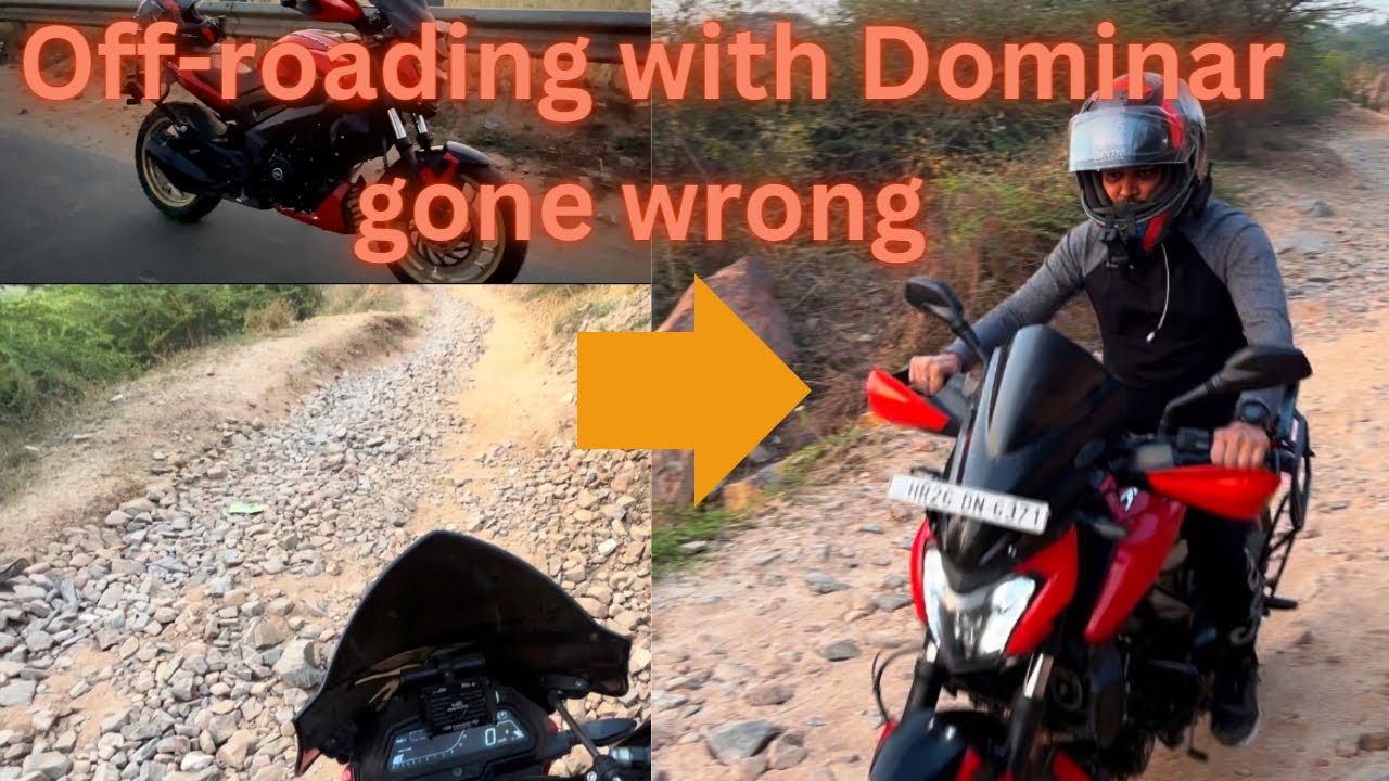 Off-roading with Dominar 400 gone wrong at Leopard trail |off-road ...