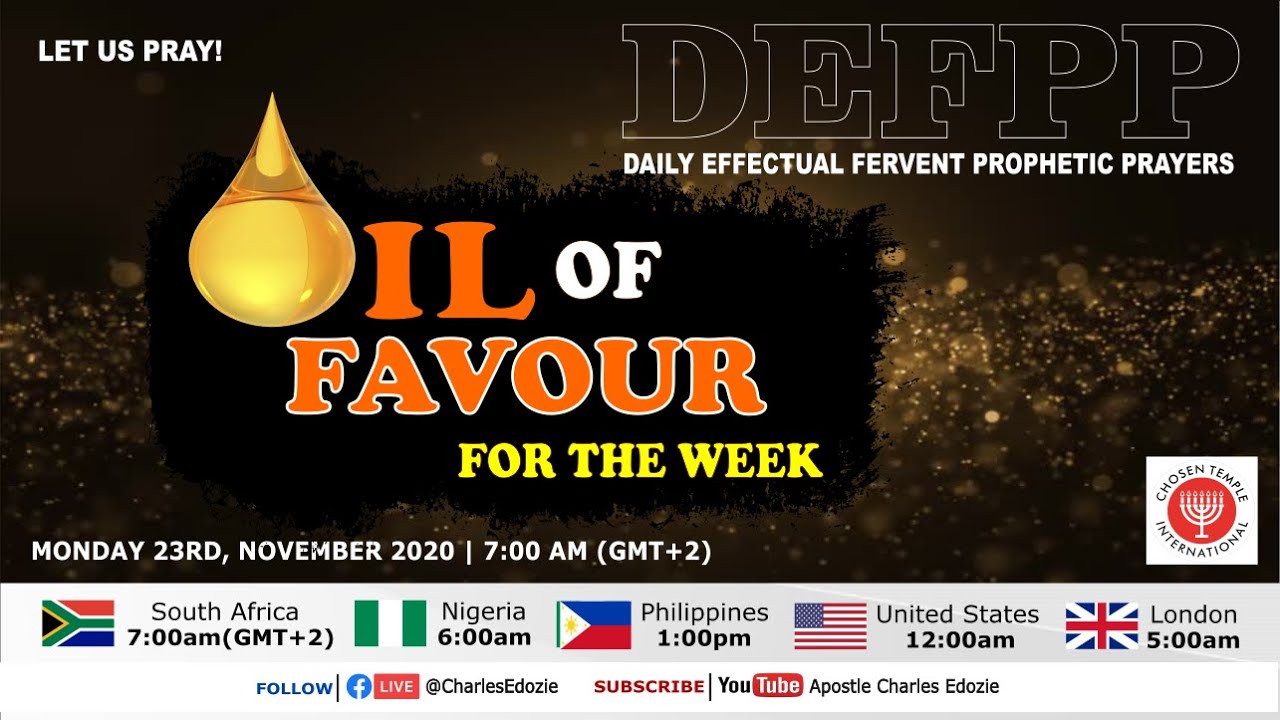OIL OF FAVOUR FOR THE WEEK - YouTube