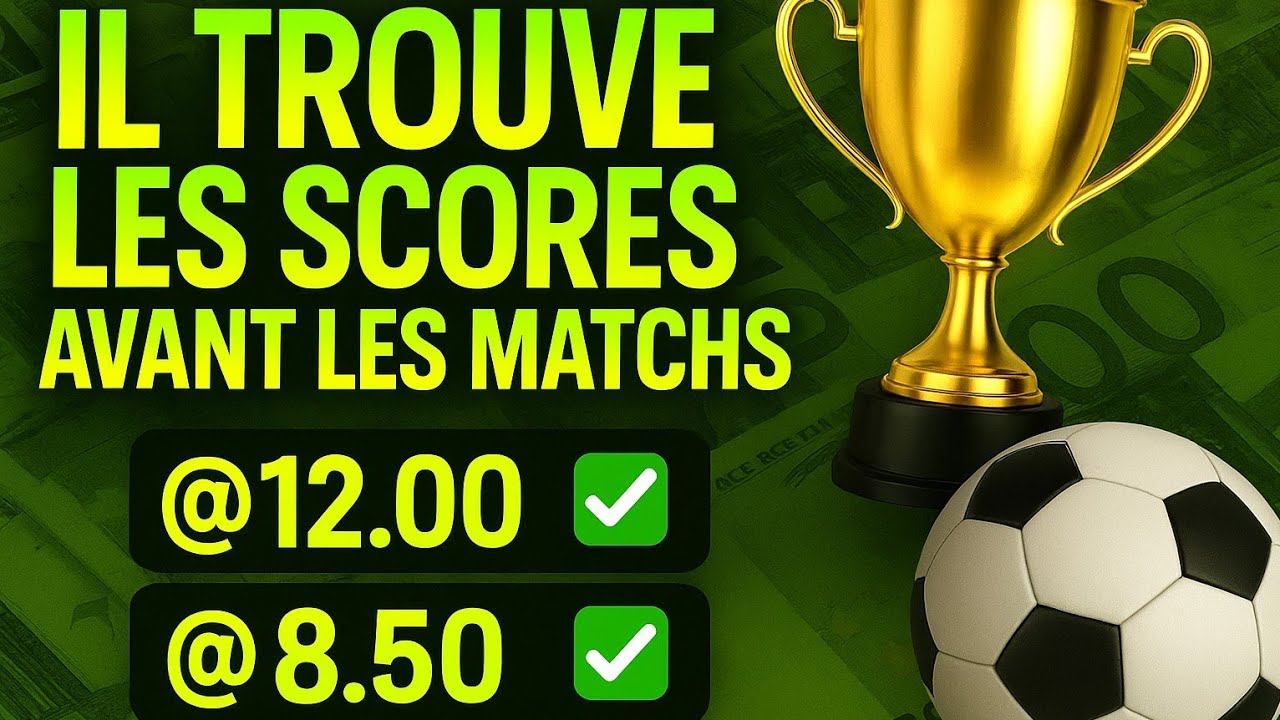 😱 ce site prédit les résultats des match de football avec precision ...