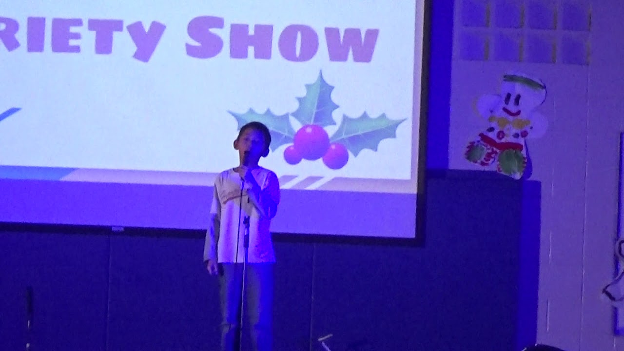 Boy Singing At Talent Show - YouTube