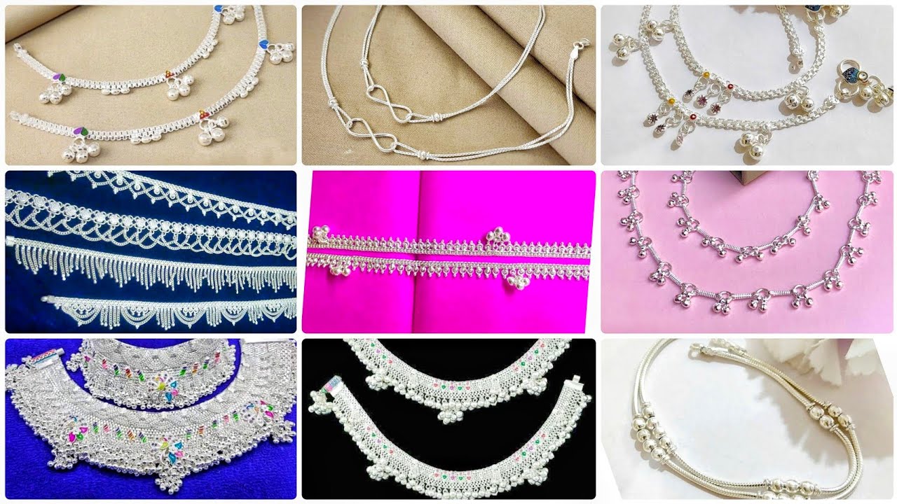 Simple Silver Payal Designs | Daily Use silver payal design | Daily use ...