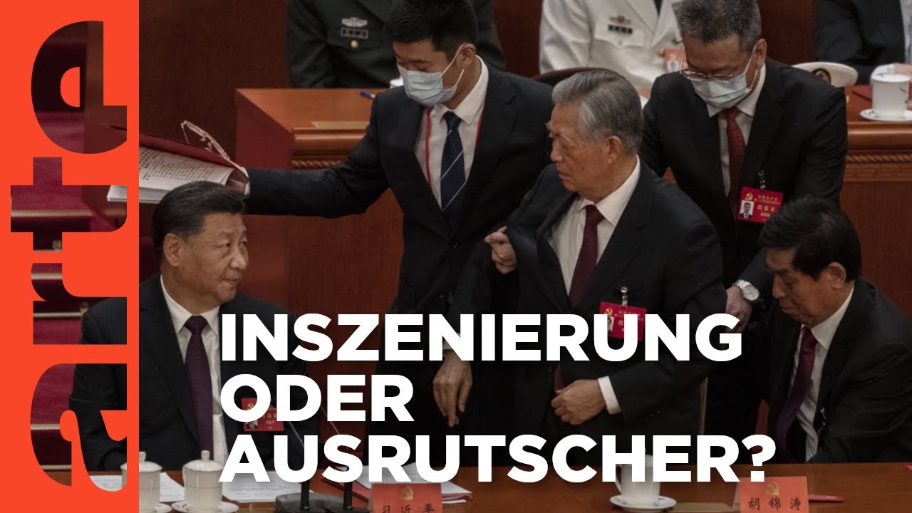 China: Ex-Staatschef live aus Saal geführt | Mit offenen Augen | ARTE ...