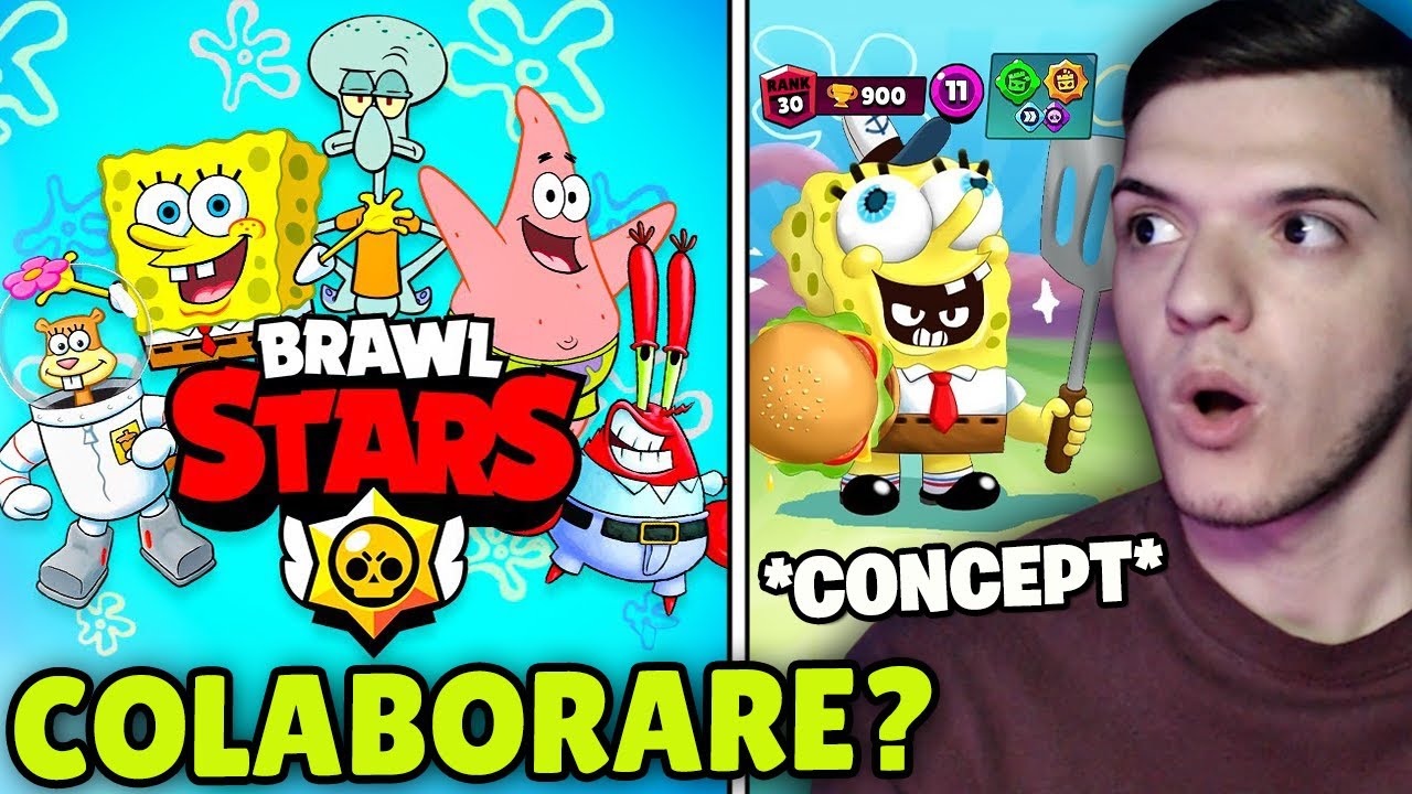 NOUA COLABORARE CU SPONGEBOB DIN BRAWL STARS? - YouTube