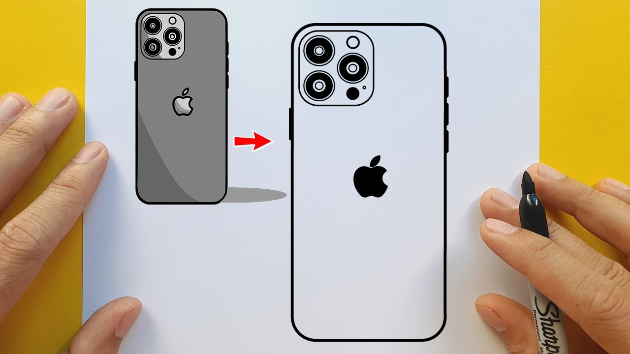 16 Pro Max - How to draw iPhone 16 Pro Max Step By Step - Easy Mobile ...