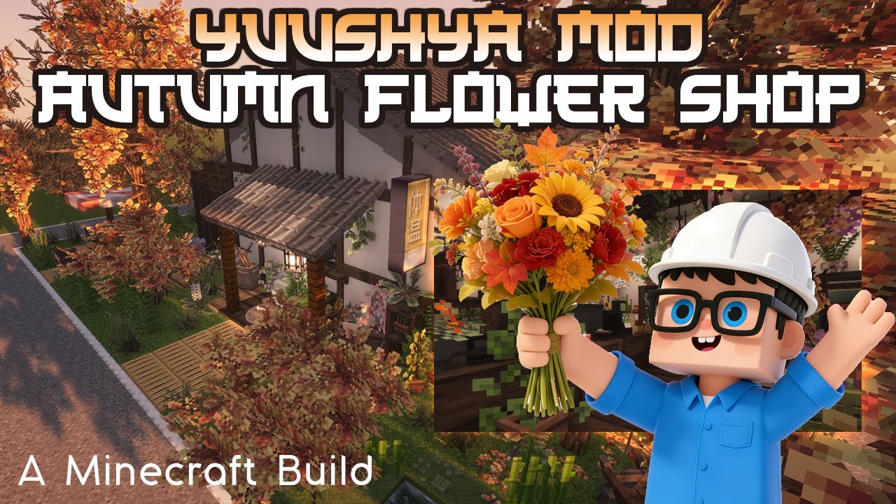Autumn Florist Magic in Yuushya Townscape | Minecraft Creative Build ...