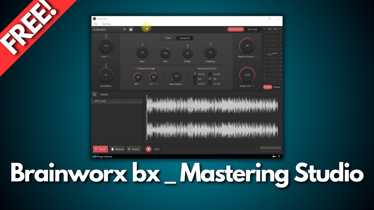 How is this Plugin FREE! Brainworx bx mastering studio - Review - YouTube