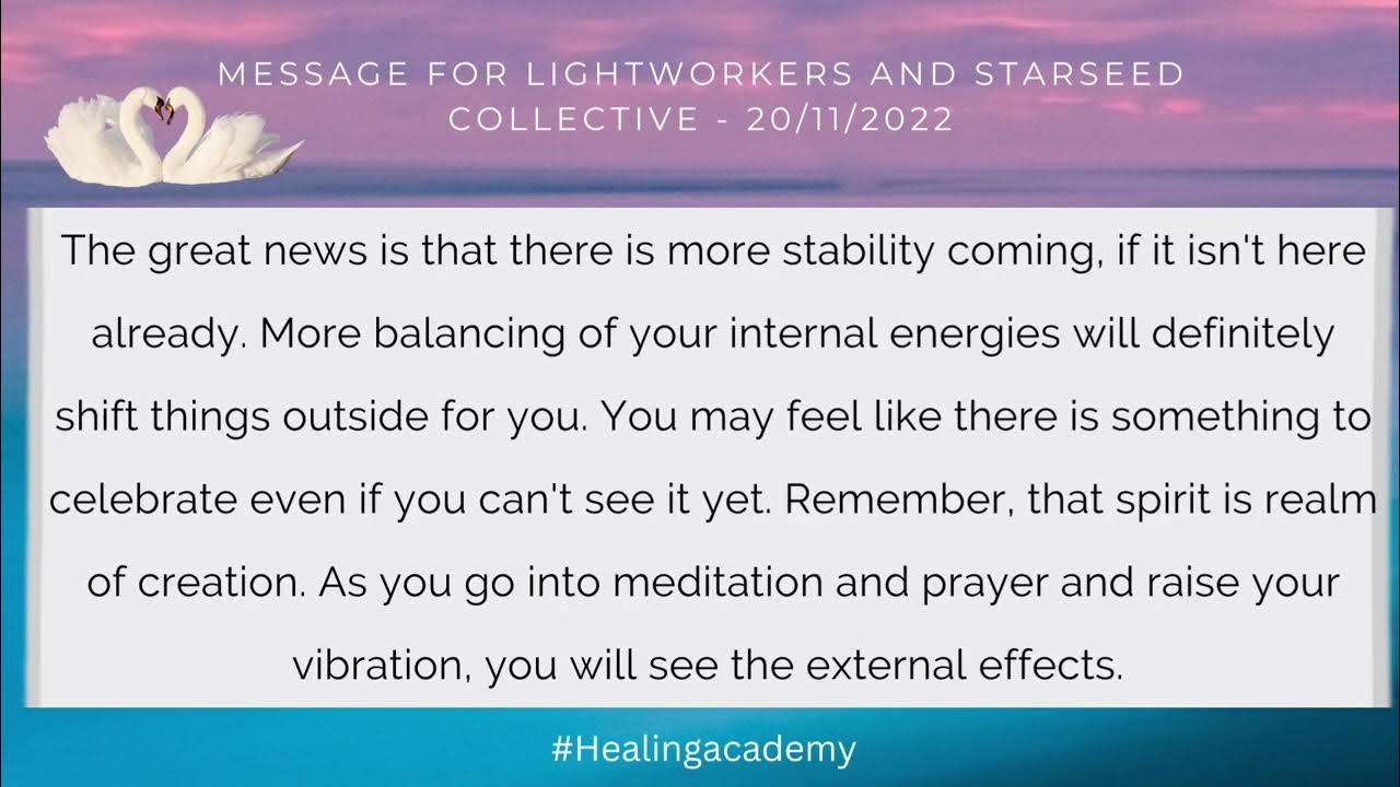 Message for Lightworkers and Starseed collective 20112022 - YouTube