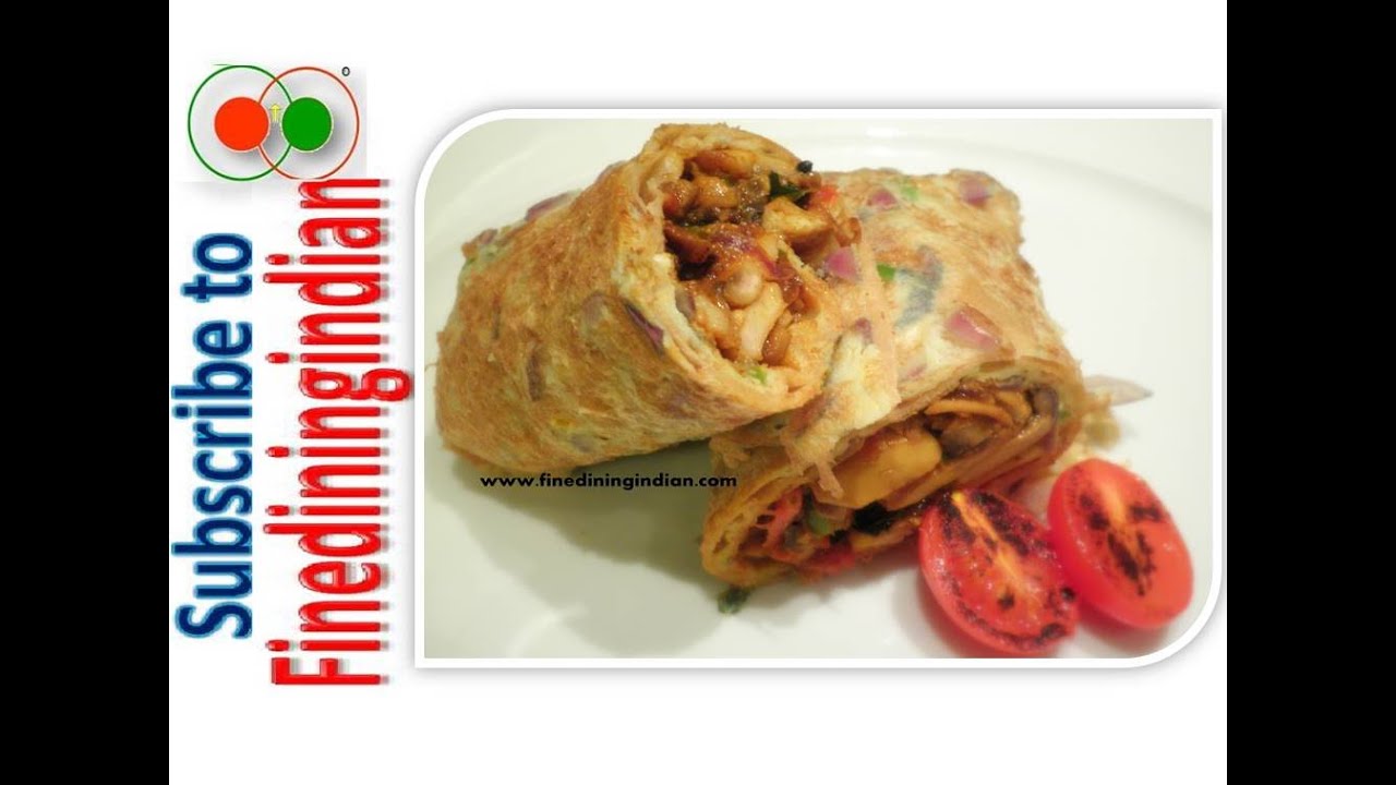 MUSHROOM KHATTI ROLL #FINEDININGINDIAN - YouTube