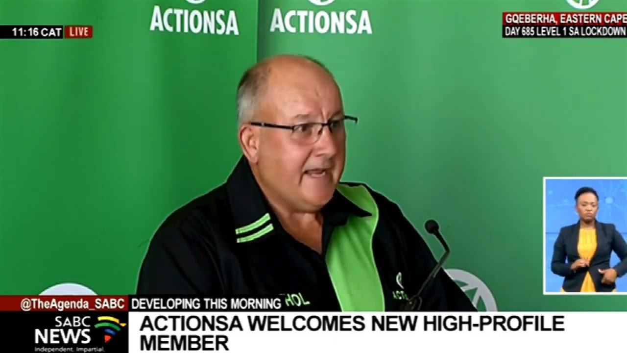 ActionSA welcomes Athol Trollip in Gqeberha - YouTube
