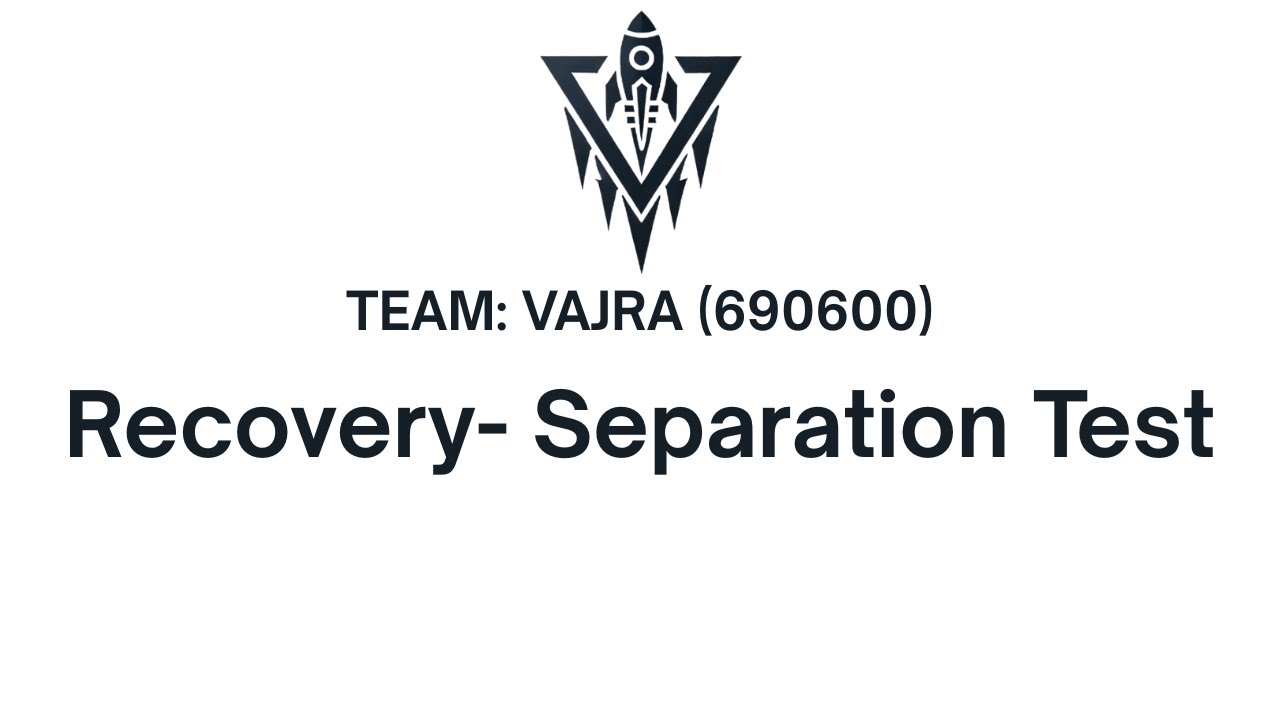 Recovery System – Rocket Separation Test || Team VAJRA (690600) - YouTube