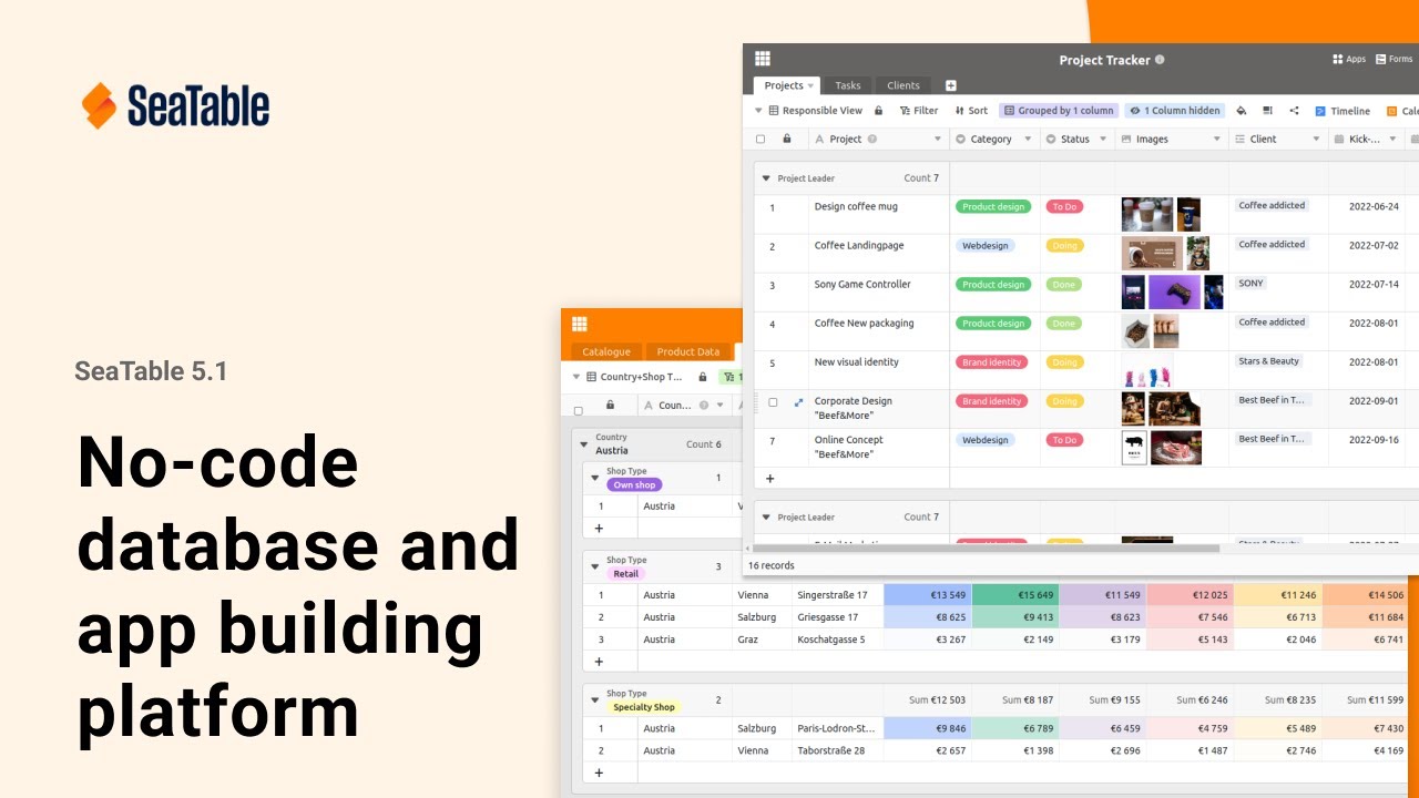 SeaTable Release 5.1: Improved App Builder, Tree Plugin and many more - YouTube