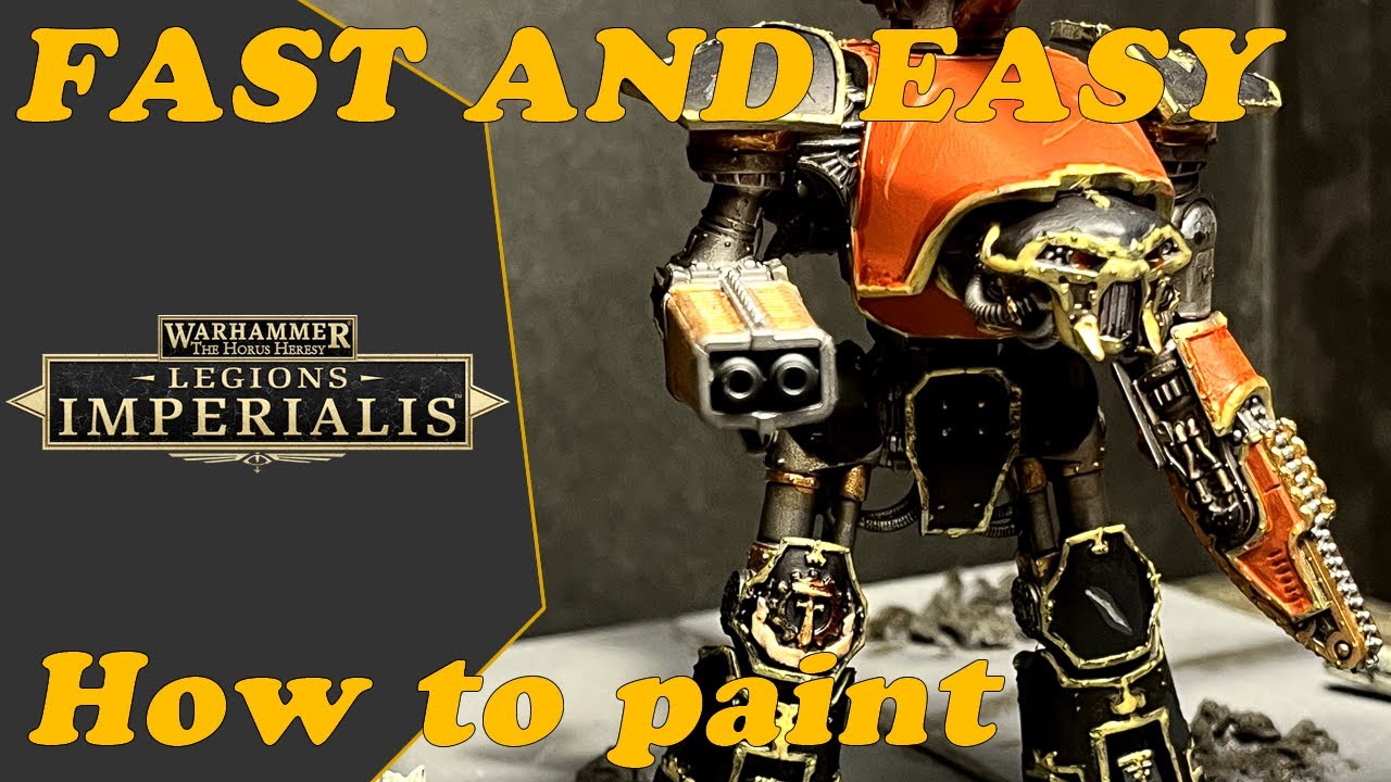 How to Paint Legions Imperialis Reaver Titan FAST and EASY - YouTube