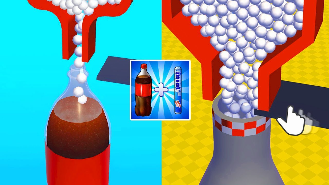 Drop and Explode Soda Geyser android ios winning gameplay @manozenspot - YouTube