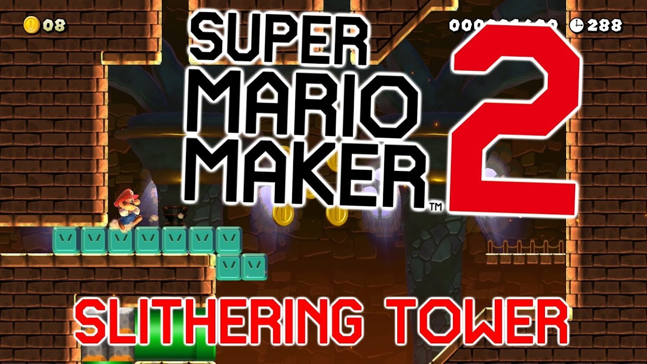 SMM2 Level - Slithering Tower (Remake) - YouTube