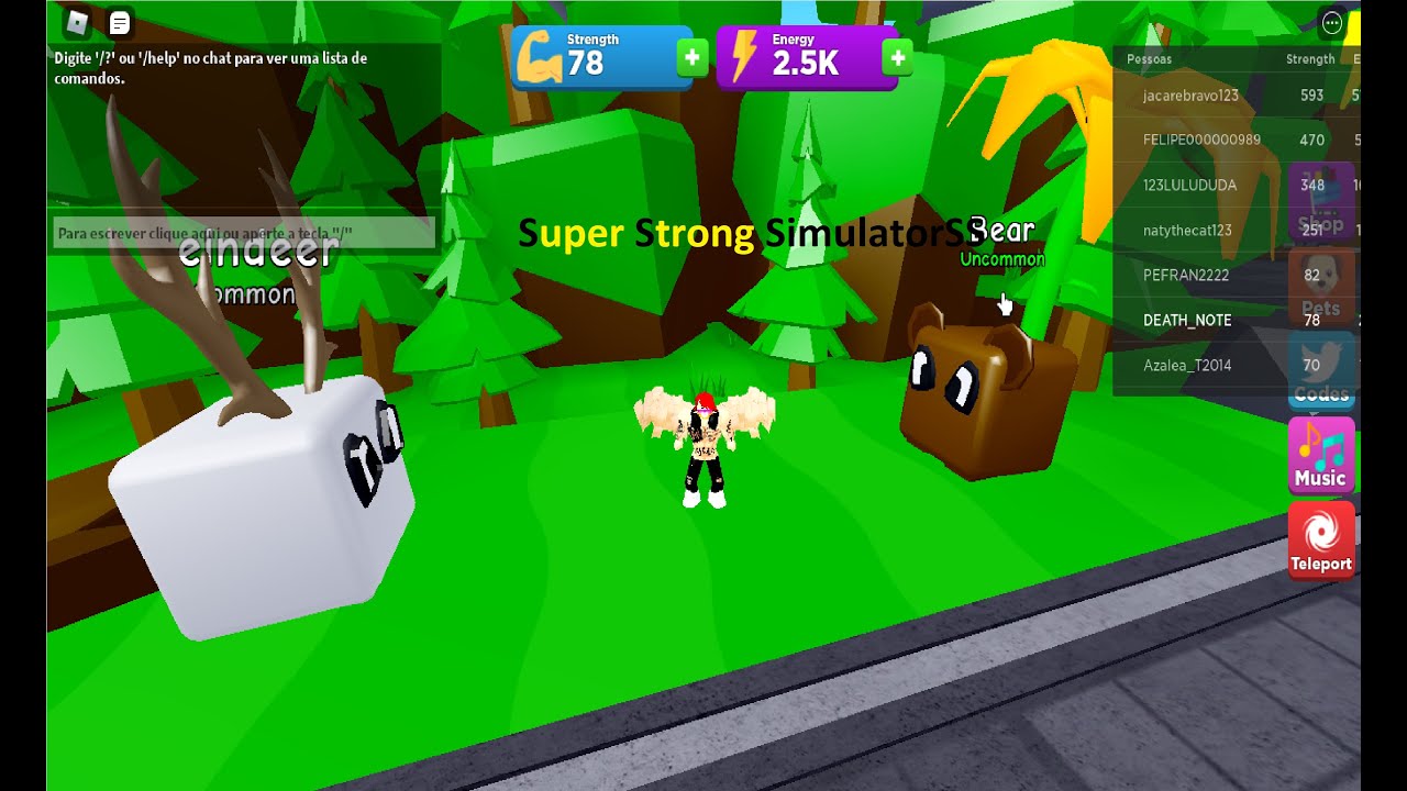 super strong simulator Novo jogo de força (Roblox) - YouTube