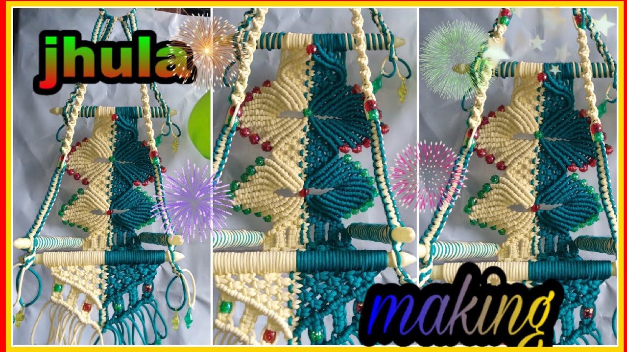 how to make macrame stick jhula /how to make macrame crafts /macrame ...
