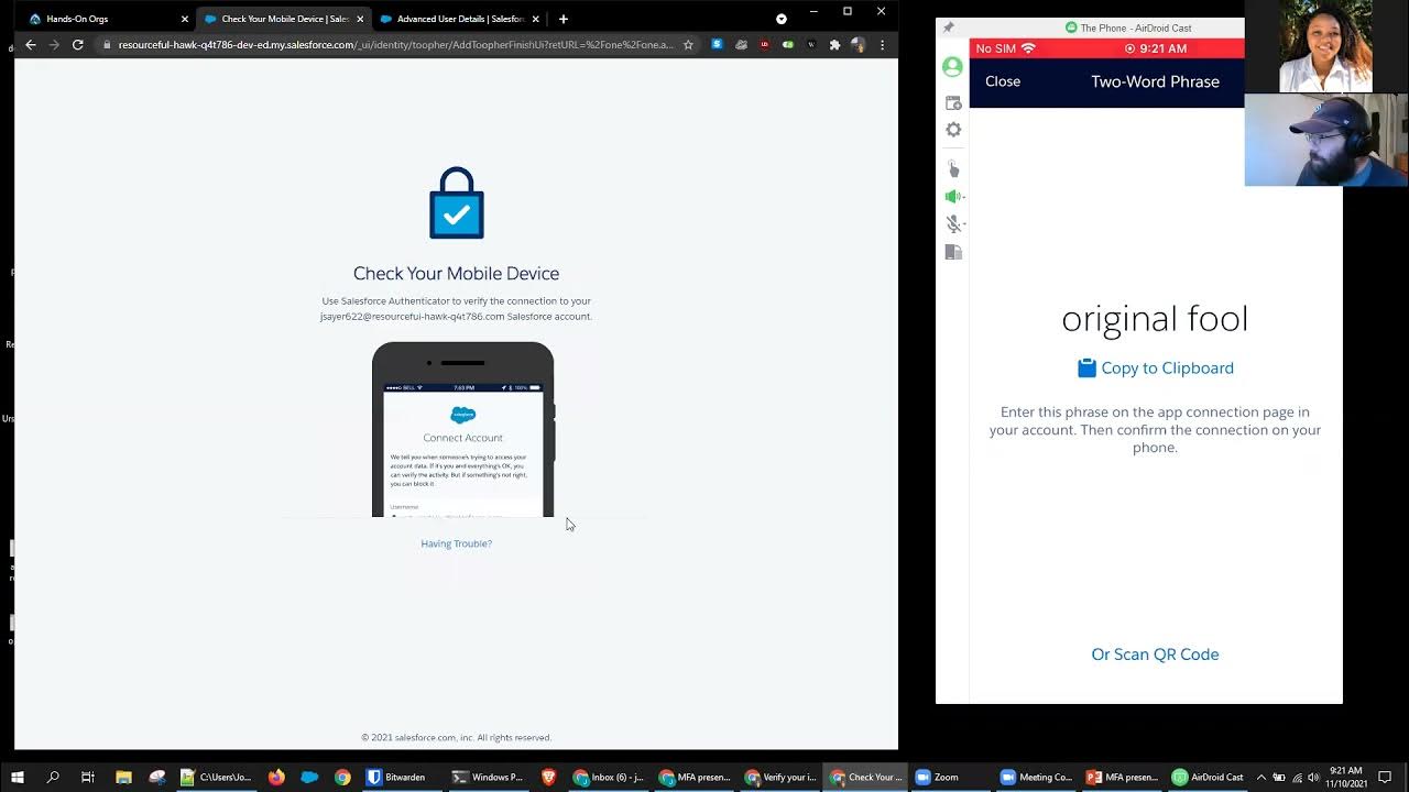 Mfa Salesforce Authenticator Demo Youtube