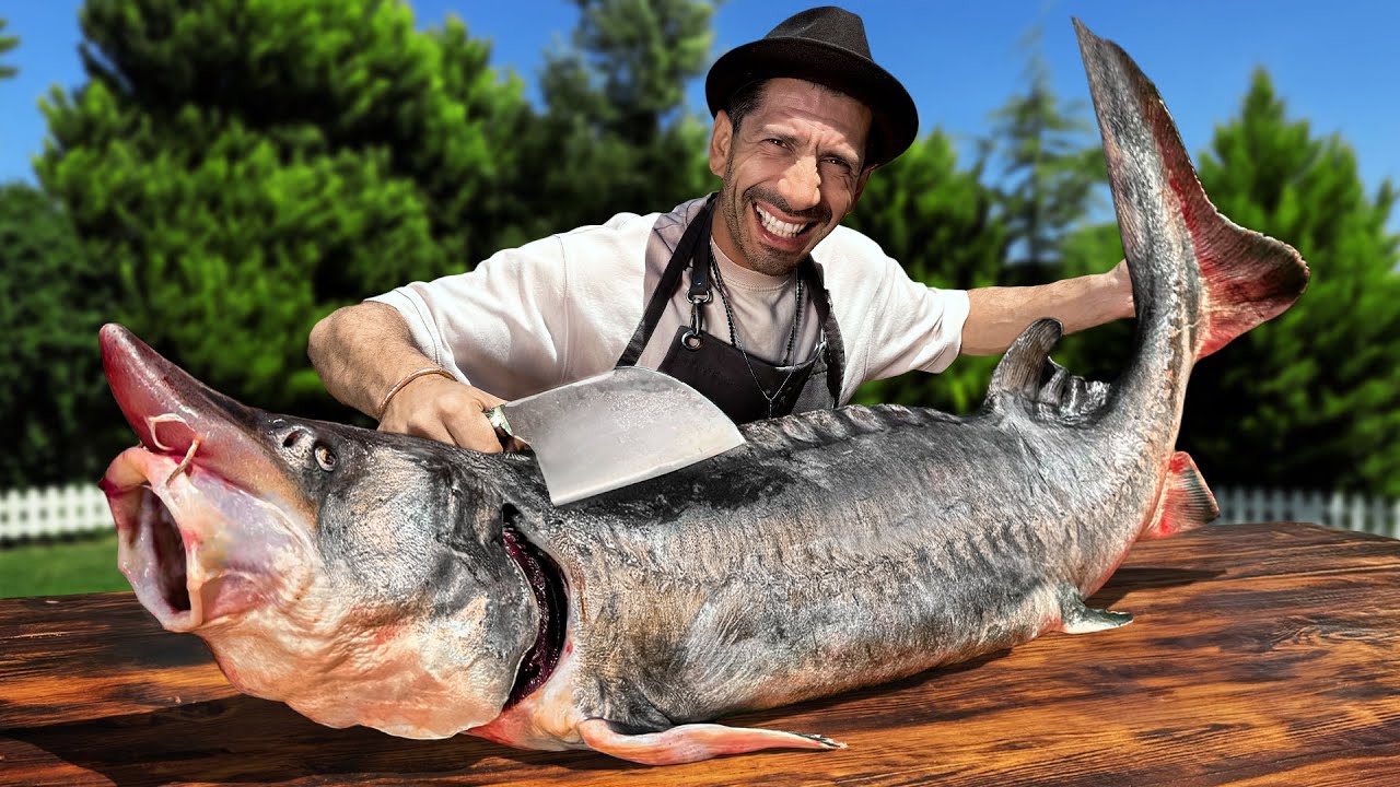 3 Best Dishes From A Huge Sturgeon! Gastronomic Fish Dinner! - YouTube