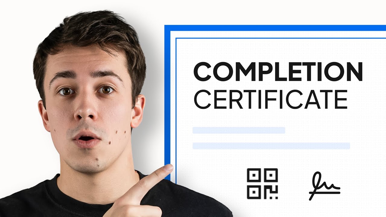 How to Make A Certificate of Completion! (+Free Template) - YouTube
