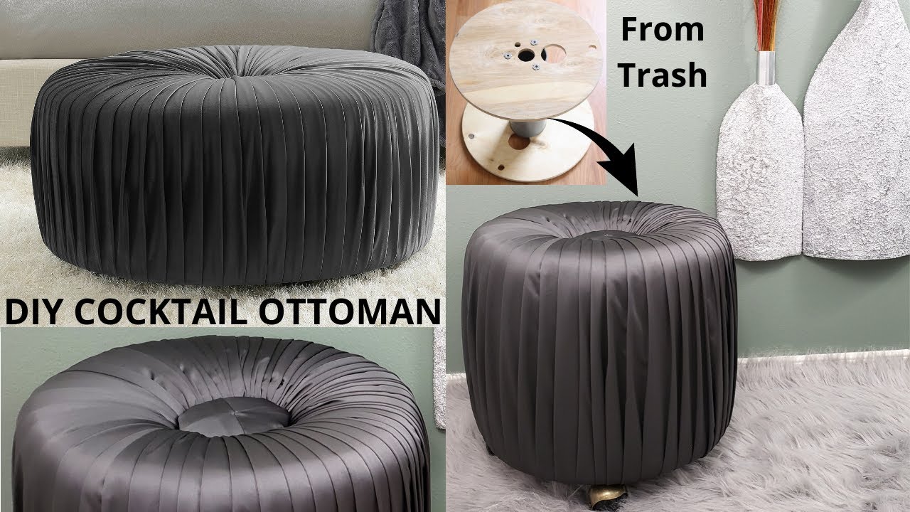 DIY OTTOMAN | HOW TO MAKE AN OTTOMAN - YouTube