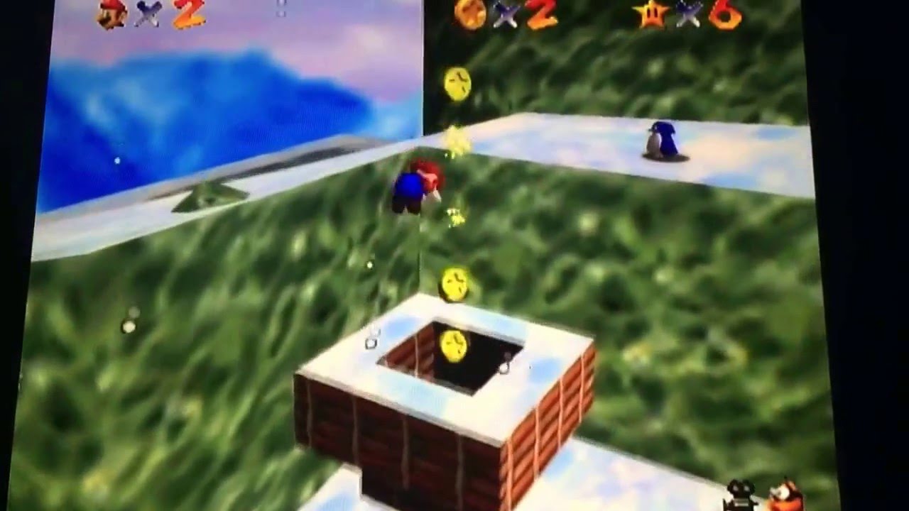 Super Mario 64 outtakes big penguin race beware of rage - YouTube