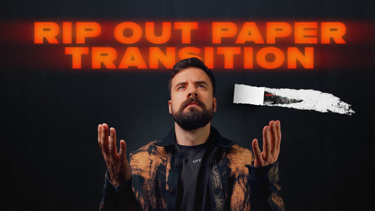 Try This Cinematic Paper Transition in After Effects - YouTube