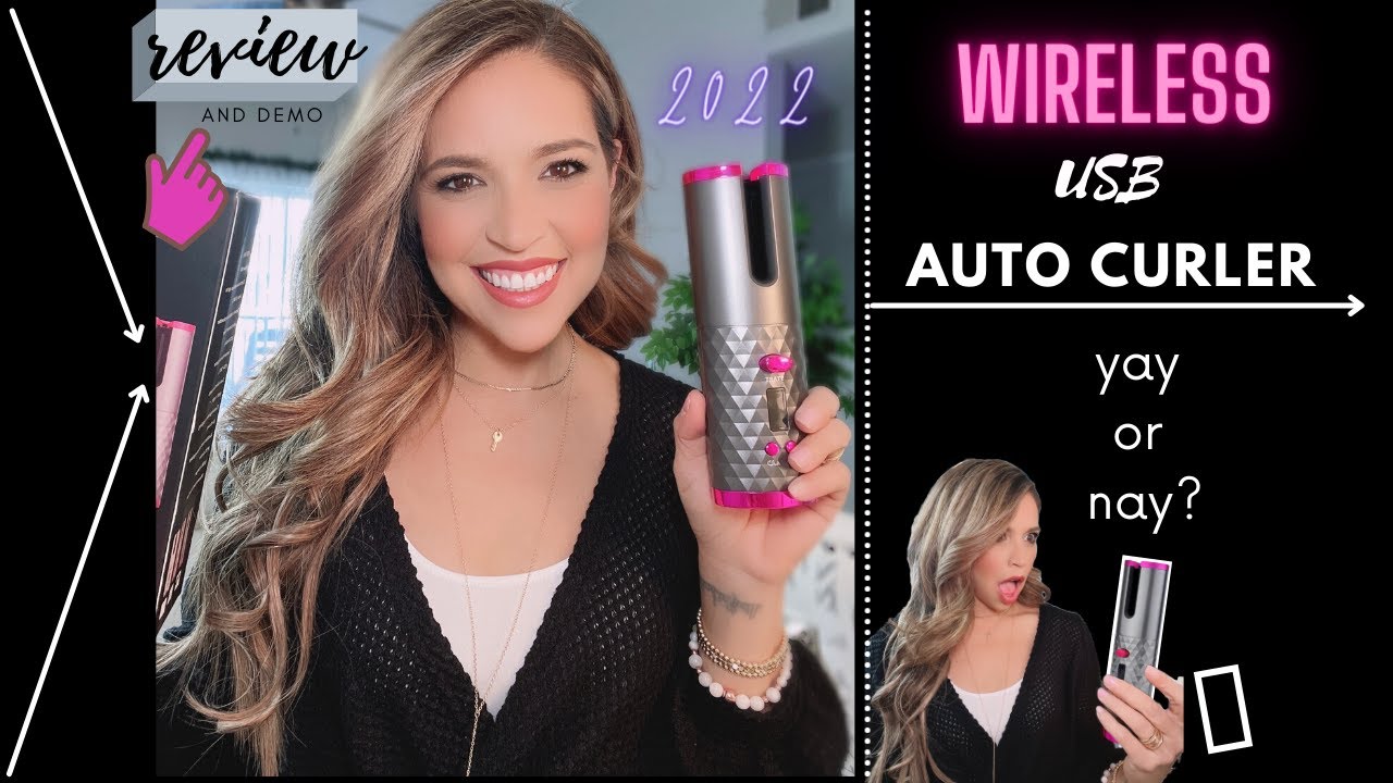 Wireless USB AUTO CURLER | Demo and Review | 2022 - YouTube